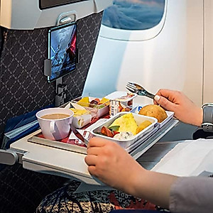 WixGear Universal Airplane in Flight Tablet Phone Mount, Handsfree Phone Holder for Desk with Multi-Directional Dual 360 Degree Rotation, Pocket Size Travel Essential Accessory for Flying.