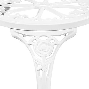 Topeakmart Garden Bench Outdoor Bench for Patio, Cast Aluminium Park Bench for Garden, Backyard, Lawn, Porch, Path