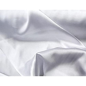 Premium Bridal Wedding Satin Charmeuse Fabric 60" Wide (White)