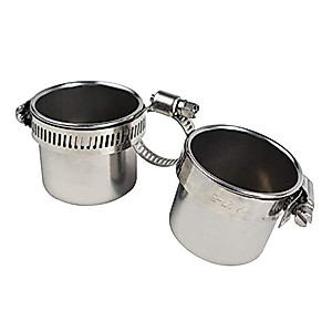 Zerodeko 1pc Parrot Food Cup Bird Cages for Parakeets Parrot Water Bowl Bird Feeder for cage Crate pet Accessories Parrot Feeder Container Drinking Fountain Stainless Steel Feeding Machine