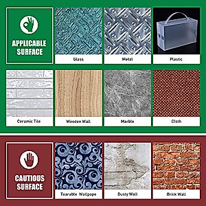 VERSAF Double Sided Adhesive Tape -1/2" 10' Arcylic Transparent Removable No Residue Double Sided Heavy Duty Mounting Tape for Home/Office/Wall Decor(Pack of 1 Roll)