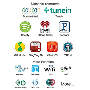 M5 AudioCast HiFi Music Receiver Airplay DLNA i OS & Android Airmusic 2.4G WiFi Audio Speaker Wireless Sound Streamer Multi Room Supported