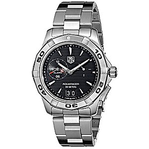 TAG Heuer Men's WAP111Z.BA0831 Aquaracer Black Dial Watch