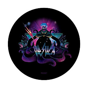 Disney Villains Ursula 90s Rock Band Neon PopSockets PopGrip: Swappable Grip for Phones & Tablets