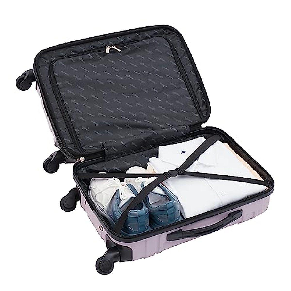 Wrangler Astral Hardside Luggage, Lilac, 20-Inch Carry-On