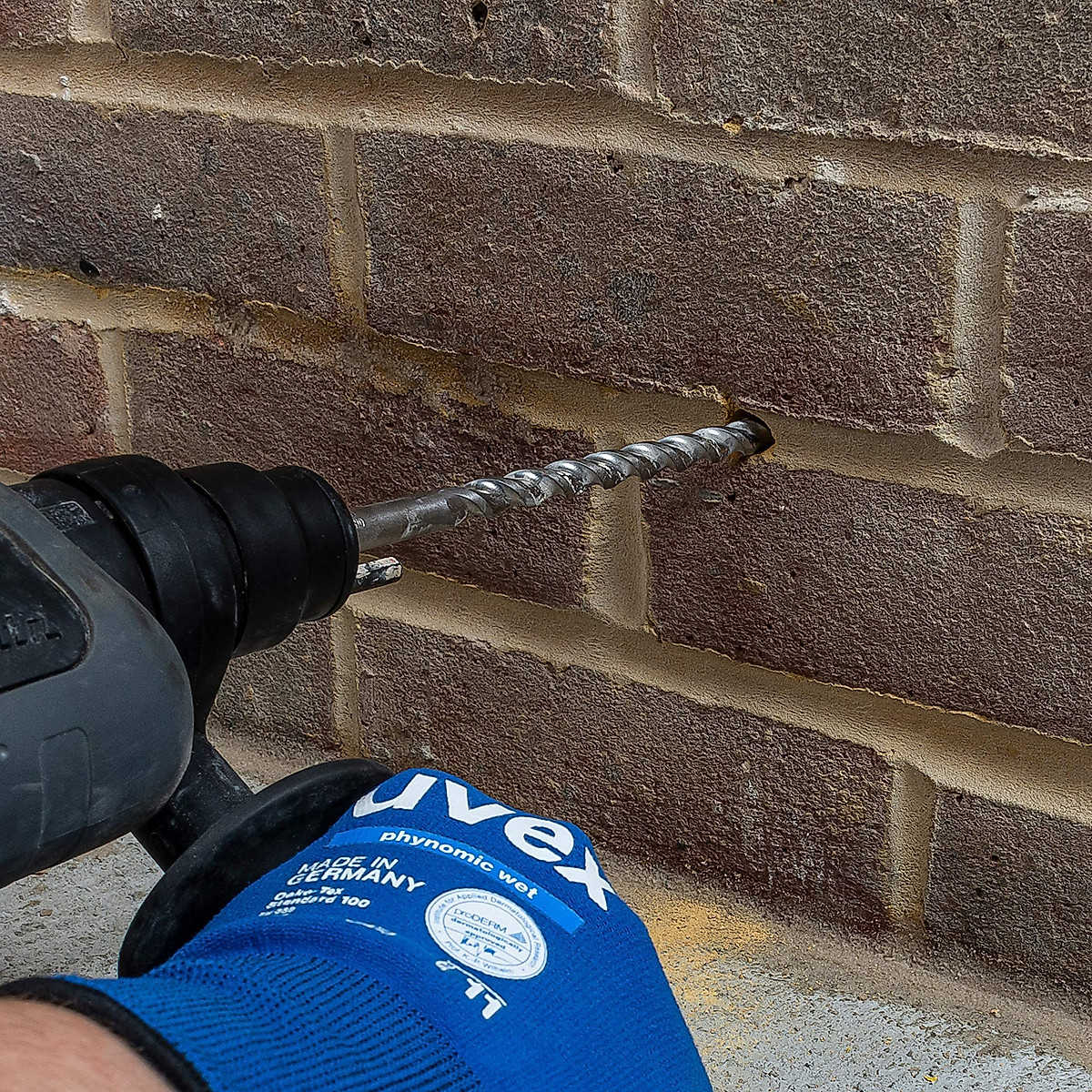 Dryrod SDS Drill Bit - 0.4724" (12mm) Diameter x 11.811"(300mm) Length. Masonry Drill Bit for Damp Proofing, DPC