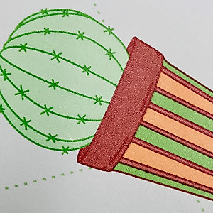 Yifely Cactus Shelving Paper Removable Light Green Shelf and Drawer Liner Cover L-Shaped Desk with Bookshelves 17.7 Inch by 9.8 Feet