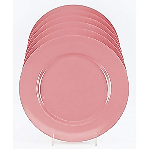 Reston Lloyd Salad Plate, Pink Calypso Basics Melamine, Set of 6