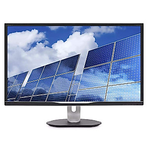 PHILIPS 328B6QJEB 32" Monitor, Quad HD 2K, IPS 128% sRGB, Speakers, USB hub, MultiView, Height Adjustable, VESA, 4Yr Advance Replacement Warranty, Black
