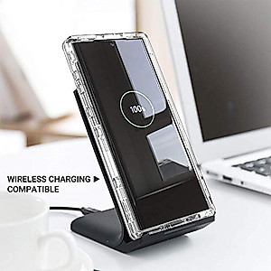 ULAK Galaxy Note 10 Plus 5G Case, Heavy Duty Shockproof Rugged Protection Case Transparent Soft TPU Protective Cover for Samsung Galaxy Note 10 Plus 5G (2019) Without Screen Protector, Crystal Clear