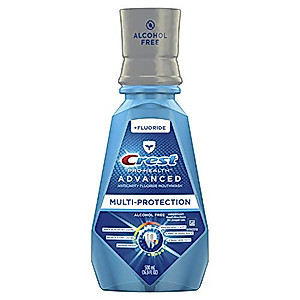 Crest Pro-Health Advanced Mouthwash, Alcohol Free, Multi-Protection, Fresh Mint, 500 ml, 16.9 Fl Oz