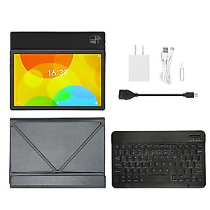 ICRPSTU 10.1 Inch Tablet, Gaming Tablet 1920x1200 2 in 1 Octa Core CPU Dual Speakers for Android 11.0 for Travel (US Plug)