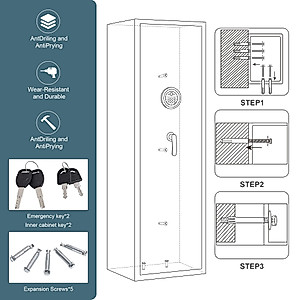 Marcree 57" Large 5 Gun cabinet