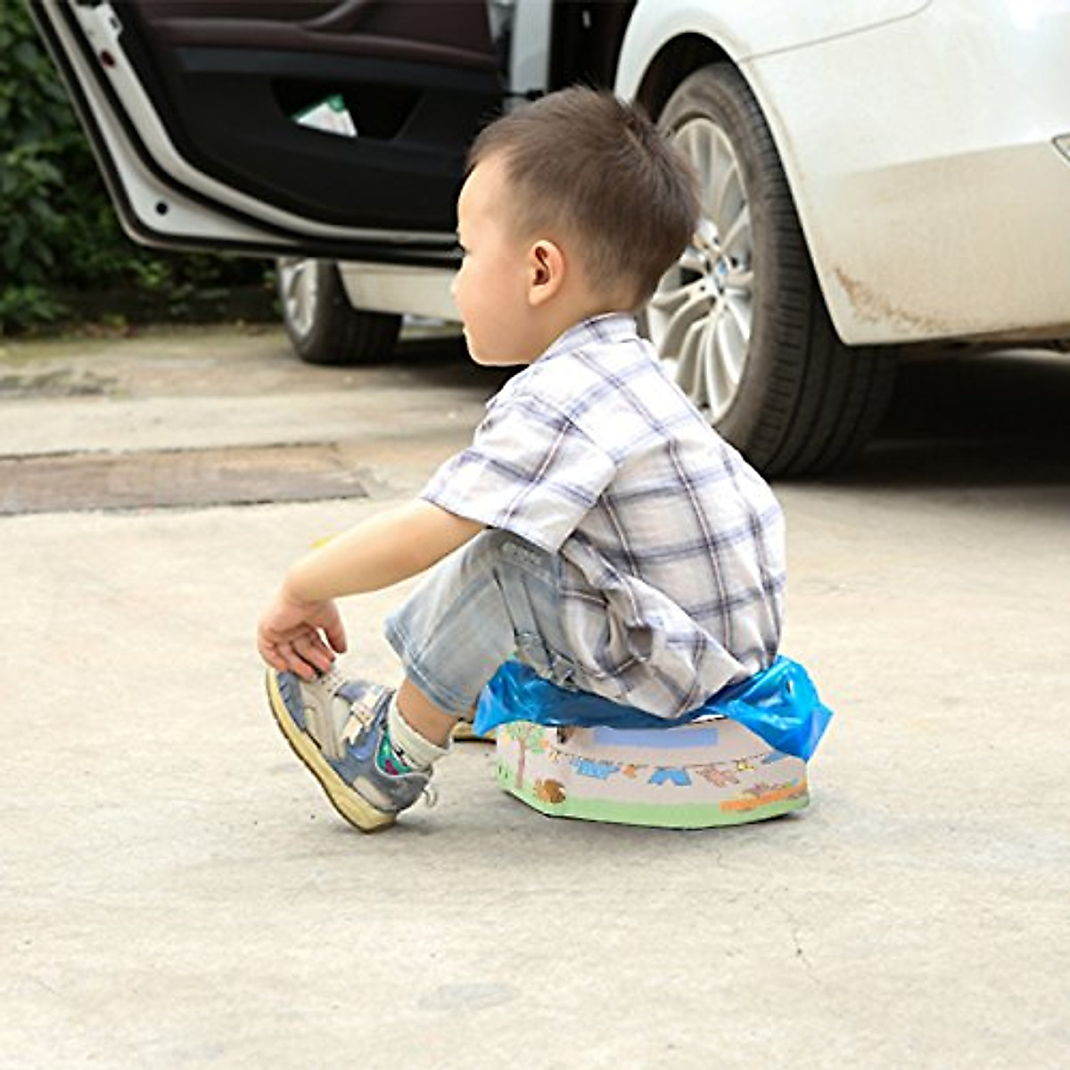 TINTON LIFE 3pcs Portable Paper Toddler Potty Emergencies Kids Disposable Toilet for Travel Car Camping