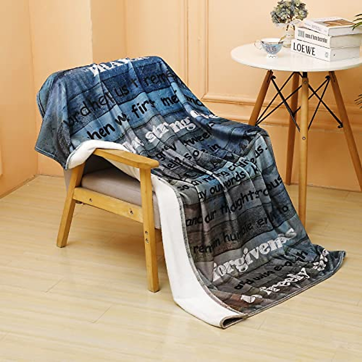 Marriage Prayer Blanket Engagement Gifts Newly Engaged Unique Throw Blanket Wedding Anniversary Bridal Shower Gift for Couple Cozy Blanket (Marriage Prayer, 60*50inch)