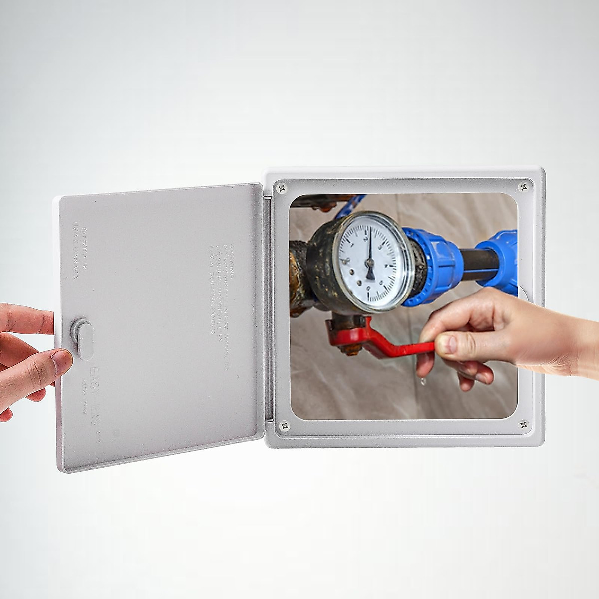 EASY-EXS Access Panel 8x8 with Door (Max Service Opening 6.5x6.5) Plastic White (Medium 8''x8'')