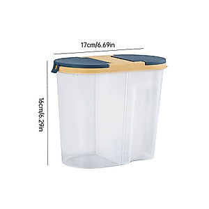 Food Storage Container with Pour Spout and Lids Airtight Clear Storage for Kitchen and Pantry Portable Organizer for Spaghetti Rice Cooker Pasta Cereal Spices Dry Goods Coffee Beans Sugar