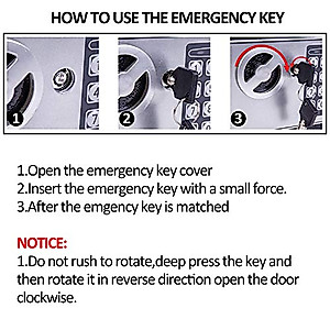 Digital Electronic Safe Box Small Home Office Security Safe with Digital Lock Wall Cabinet Safe for Jewelry Money Gun Valuables,Solid Steel with 4 Batteries (Black)