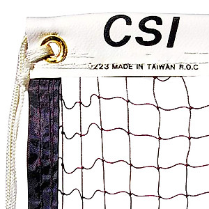 Cannon Sports Knotted Badminton Net with Nylon Rope Cable for Indoor Gymnasium Tournament - (21 FT)