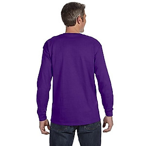 Gildan 5.3 oz. Heavy Cotton Long-Sleeve T-Shirt - Purple - XL