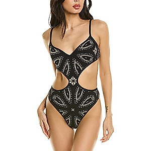 Devon Windsor Womens Julian One-Piece, L, Black