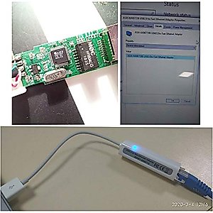 USB to RJ45 LAN Ethernet Adapter 100Mbps USB to RJ45 LAN Converter 10M 100M with Asix AX88772B AX88772 Chip (Micro USB to RJ45)