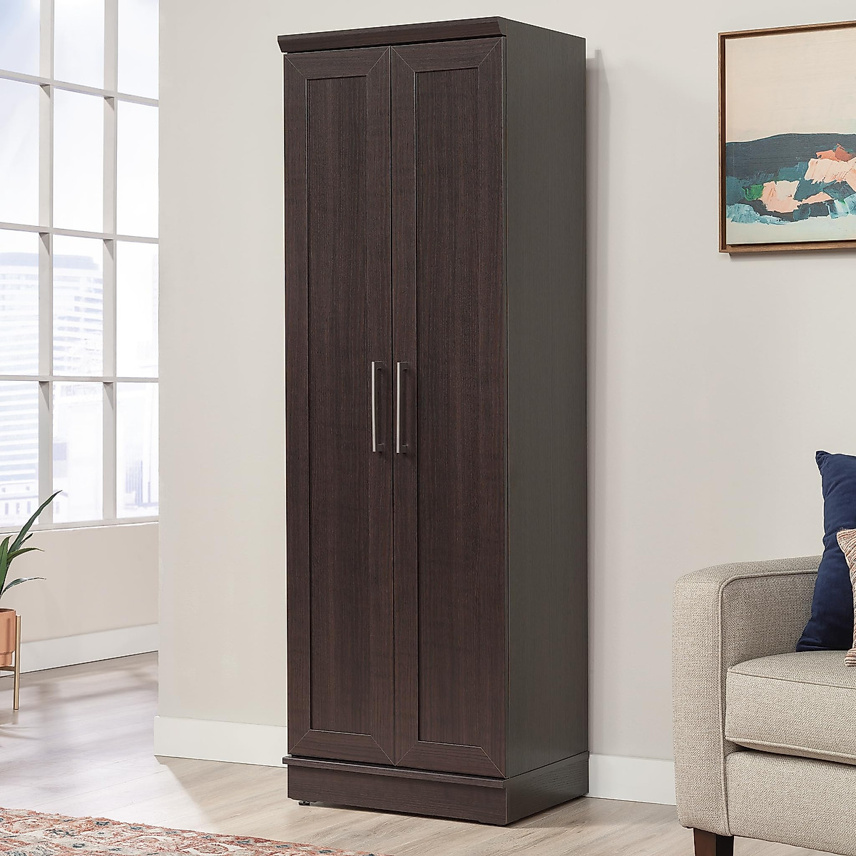 Sauder HomePlus Storage Cabinet, Dakota Oak finish