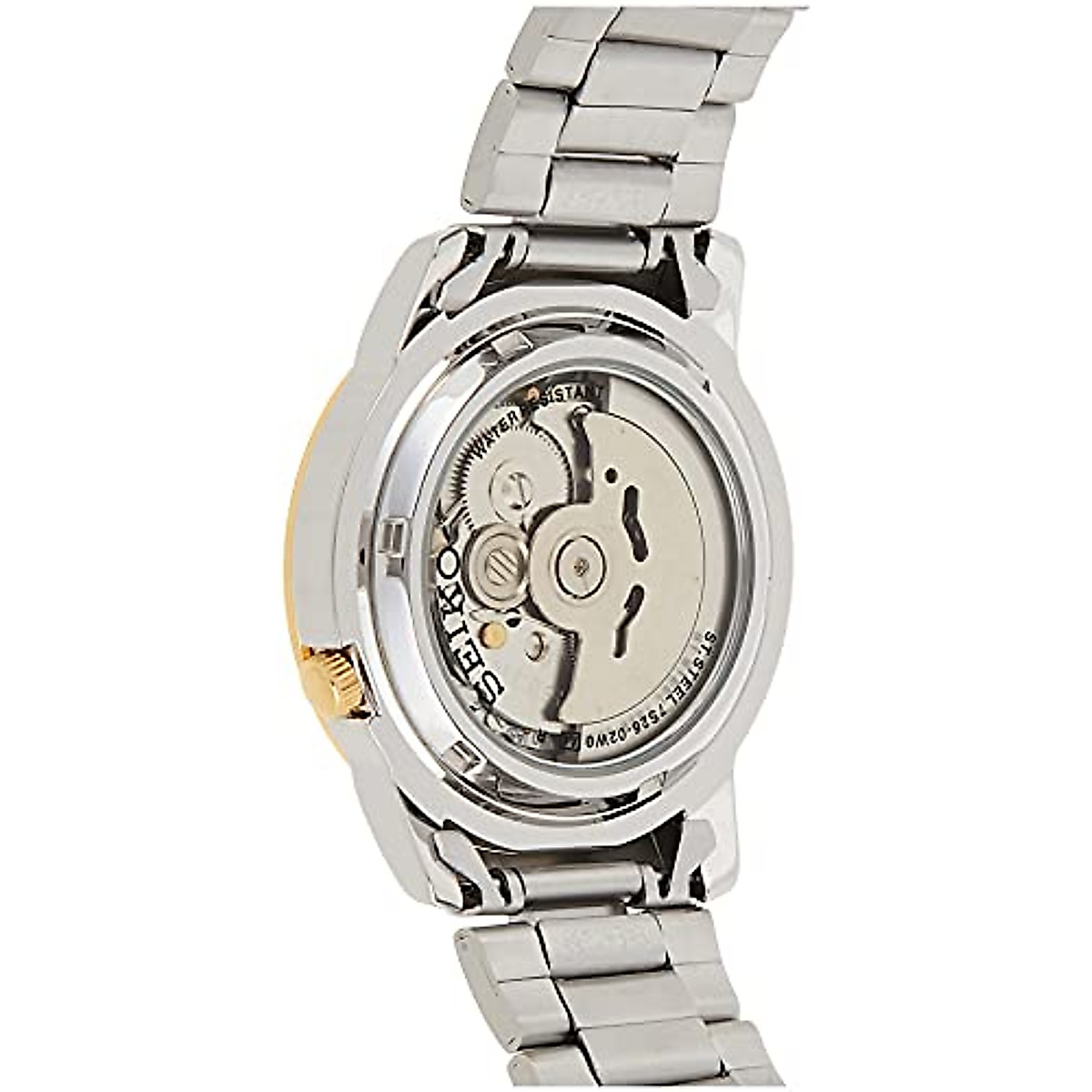 SEIKO Men's SNKE54 5 Automatic White Dial Two-Tone Stainless Steel Watch