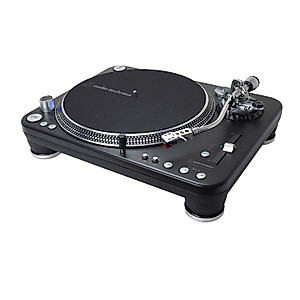 Audio-Technica ATLP1240USBXP Professional DJ Turntable Bundle with Presonus Eris 3.5 3.5-Inch Low-Frequency Driver Media Reference Monitors, Knox Stabilizer and Stylus Scale (4 Items)