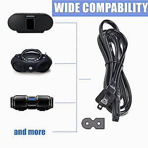 CJP-Geek 5ft AC in Power Cord Outlet Socket Cable Plug Lead Replacement for Bose Wave SoundTouch Music System IV Remote, CD Player and Radio