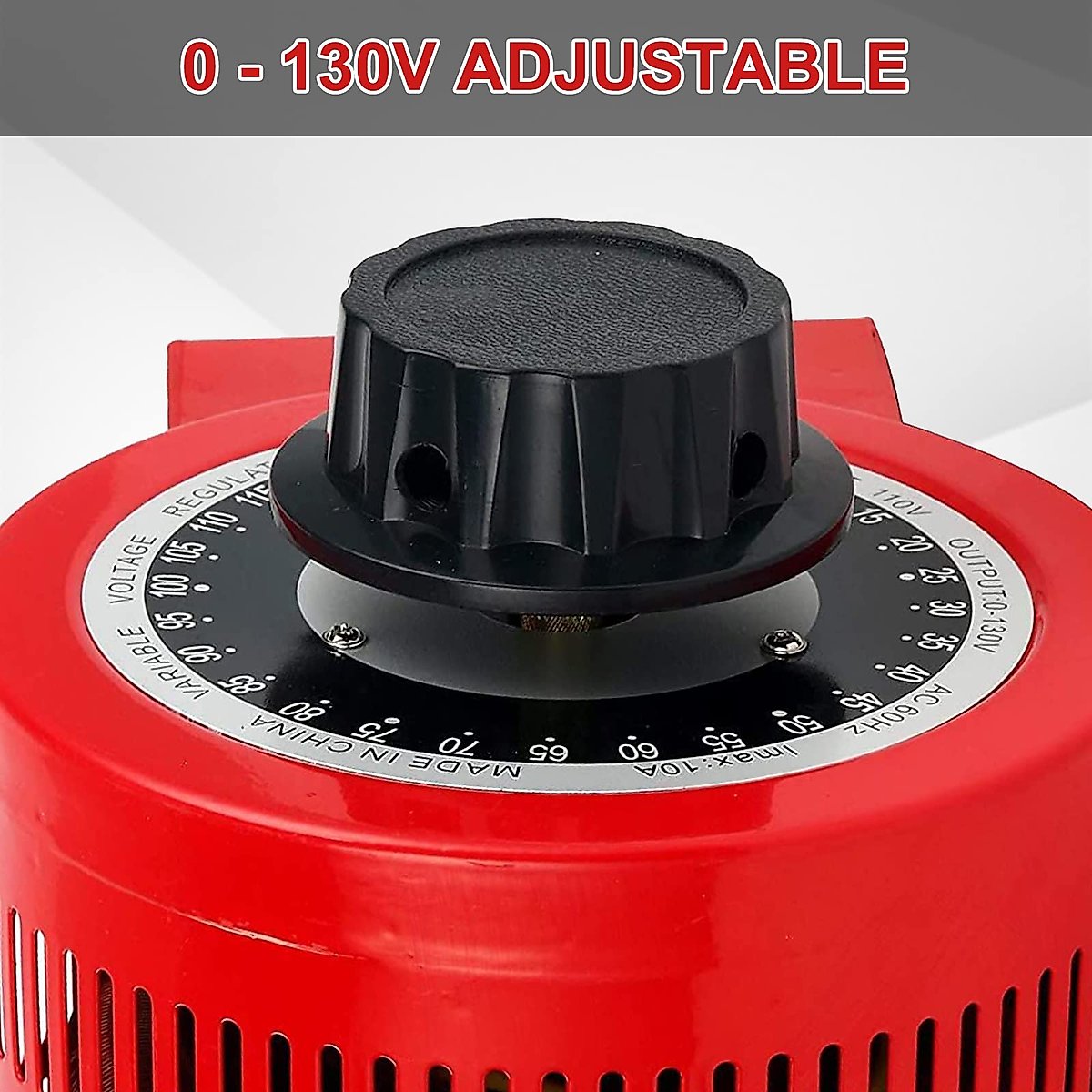 YaeCCC Auto Voltage Transformer AC Variable Voltage Converter Transformer 110VAC Input, 0-130VAC (500W)
