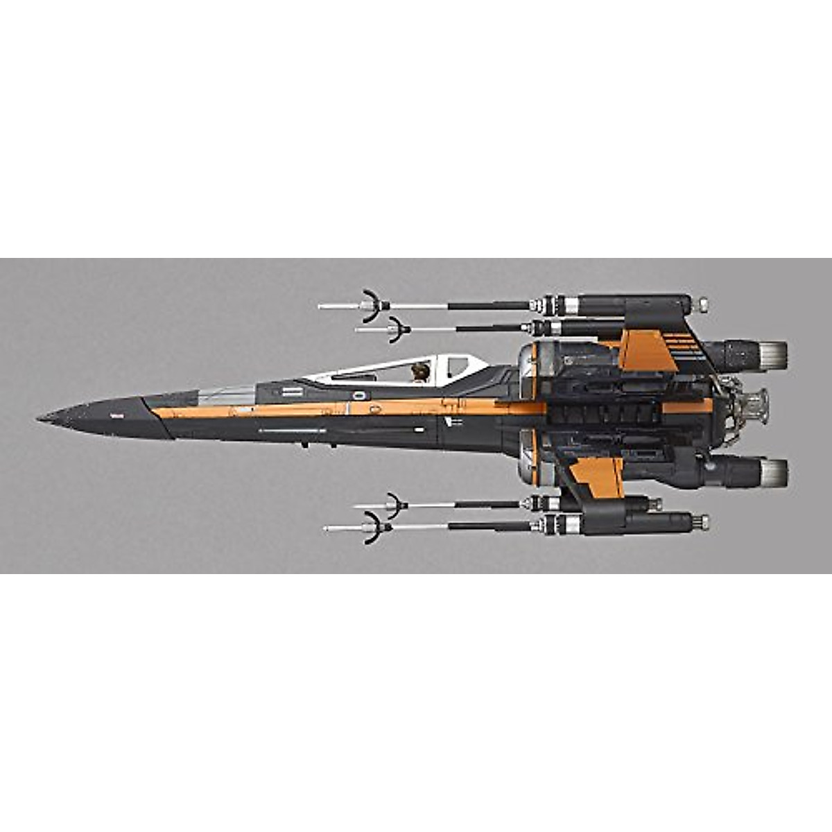 Bandai Hobby Poe's Boosted X-Wing Star Wars, Bandai Star Wars 1/72 Plastic Model Hobby Space Ship