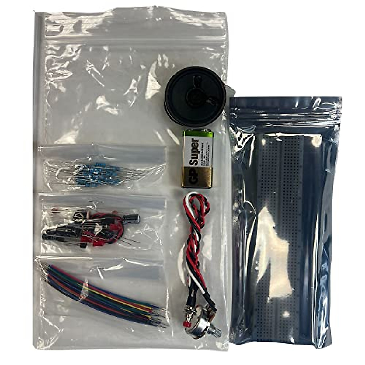 Circuit Specialists - Fundamentals of Electronics Lab Kit - 40 Projects in One Kit - DIY - Soldering Practice - Educational Kits - Kit Parts