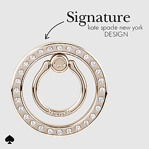 kate spade new york Magnetic Phone Ring Grip with Stand - Removable and Collapsible - Set in Stone