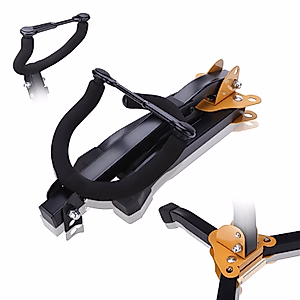 LOLUNUT Saxophone Stand, Foldable Alto/Tenor Sax Stand, Adjustable Metal Triangle Base Design