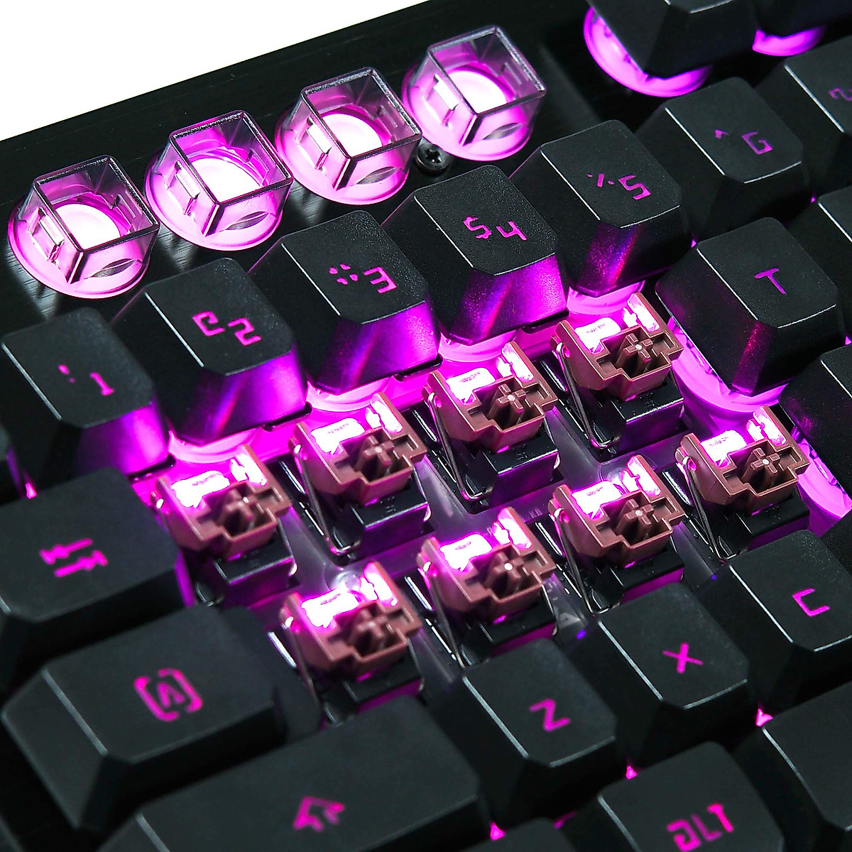 BLOODY B380 Light Strike 8 Key Optical Membrane Gaming Keyboard | Full RGB LED Backlit Keyboard | Smooth & Linear Quite Keys | Ergonomic Detachable Wrist Rest Design | LK Optical Gaming Series