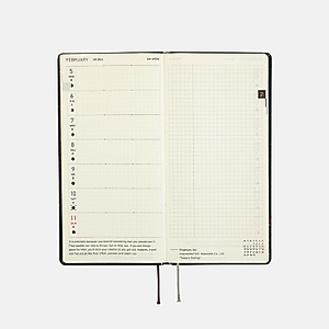 Hobonichi Techo Weeks [English/Tall and Slim Size/January 2024 Start] Hiroko Kubota: Another night of falling star sparklers