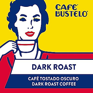 Café Bustelo Espresso Dark Roast Coffee, 10 Count Capsules for Espresso Machines, 11 Intensity (Packaging May Vary)