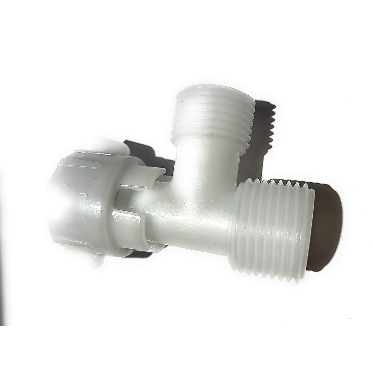 Plastic 7/8"(15/16") x 7/8"(15/16") x 1/2" T adapter connector for Bidet, toilet with Rubber Washer US Specification