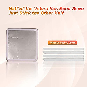 RV Roof Vent Skylight Insulator Window Cover, Sun Blackout Fabric for Camper (16 x 16 inch)- Brown