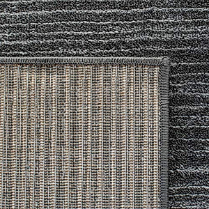 SAFAVIEH Vision Collection 2'2" x 10' Grey VSN606D Modern Ombre Tonal Chic Non-Shedding Living Room Entryway Foyer Hallway Bedroom Runner Rug