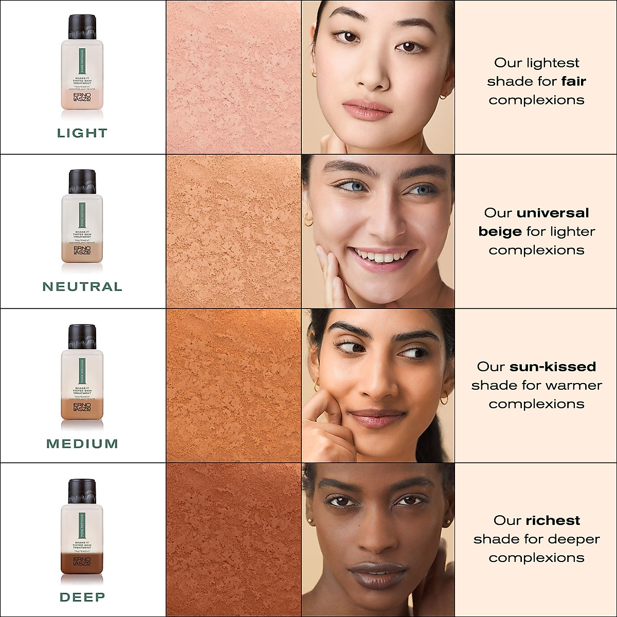 Erno Laszlo Shake-It Tinted Skin Treatment, Light Face Tint for Fair Complexions, Beautiful Skin Tone, Controls Oil, Natural Matte Finish (3 Fl Oz)