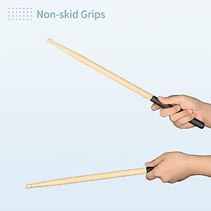 Joyibay Cardio Drumming Equipment Set, 26’’ Fitness Balance Ball with Pump & 3.2oz Cardio Drumming Sticks, 2Pcs Aerobic Exercise Balls for Workouts, Stability, Pilates, Yoga, Pregnancy Gymnastics