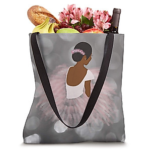 African American Ballerina Dancer Girl Tote Bag