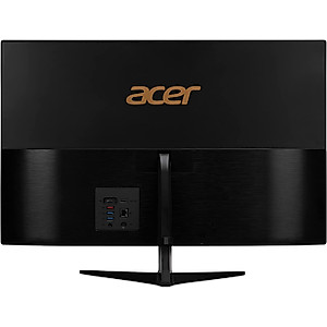 acer 2023 27-inch FHD IPS All-in-One AIO Desktop PC Intel 4-Core i5-1235U Iris Xe Graphics 32GB DDR4 RAM 1TB SSD WiFi AX BT RJ45 USB-C Webcam HDMI Windows 11 Pro Wireless KB and Mouse w/RE USB
