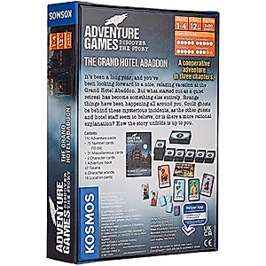 Adventure Games: The Grand Hotel Abaddon - A Kosmos Game from Thames & Kosmos | Collaborative, Replayable Storytelling Gaming Experience for 2 to 4 Players Ages 12+, Grey