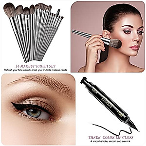 30 Pieces Makeup Kit for Women Full Kit, TooAemiS Professional Makeup Kit for Teens or Adult, All in One Makeup Sets Include Eyeshadow Palette Lipstick Concealer Foundation Mascara Loose Powder Etc