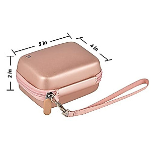 Carrying & Protective Case for Digital Camera, AbergBest 21 Mega Pixels 2.7" LCD Rechargeable HD/Kodak Pixpro/Canon PowerShot ELPH 180/190 / Sony DSCW800 / DSCW830 Cameras for Travel - Rose Gold