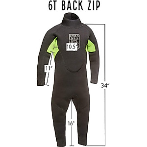 Knee High Surf Co. Kids Wetsuit Full Suit for Infant Toddler and Baby (Small-3mm)