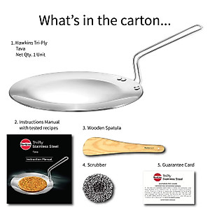 HAWKINS Tri-ply Stainless Steel Tava 26 cm